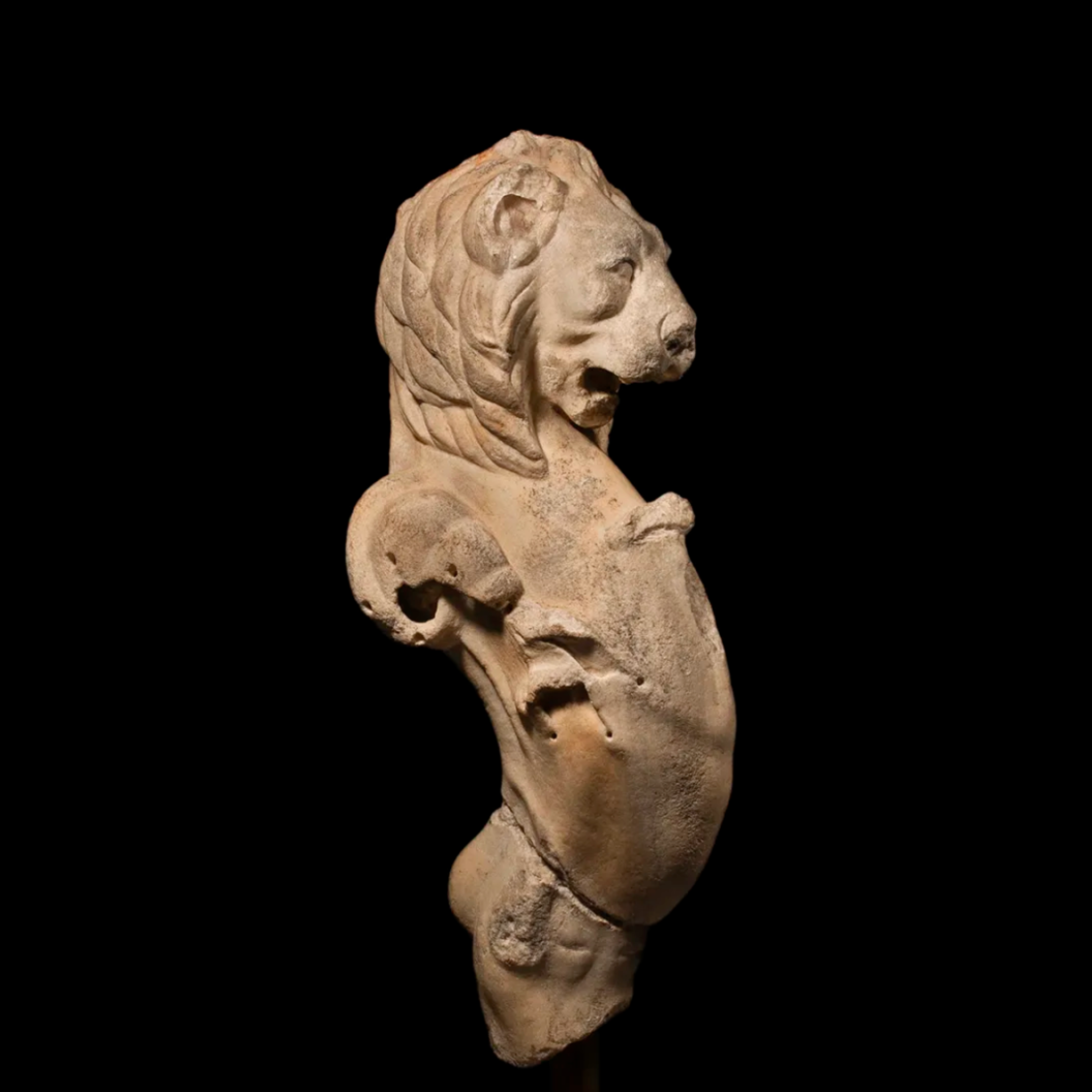 Roman Marble Trapezophoros Lion Table Leg | Circa 100 A.D. – Ancient Levant