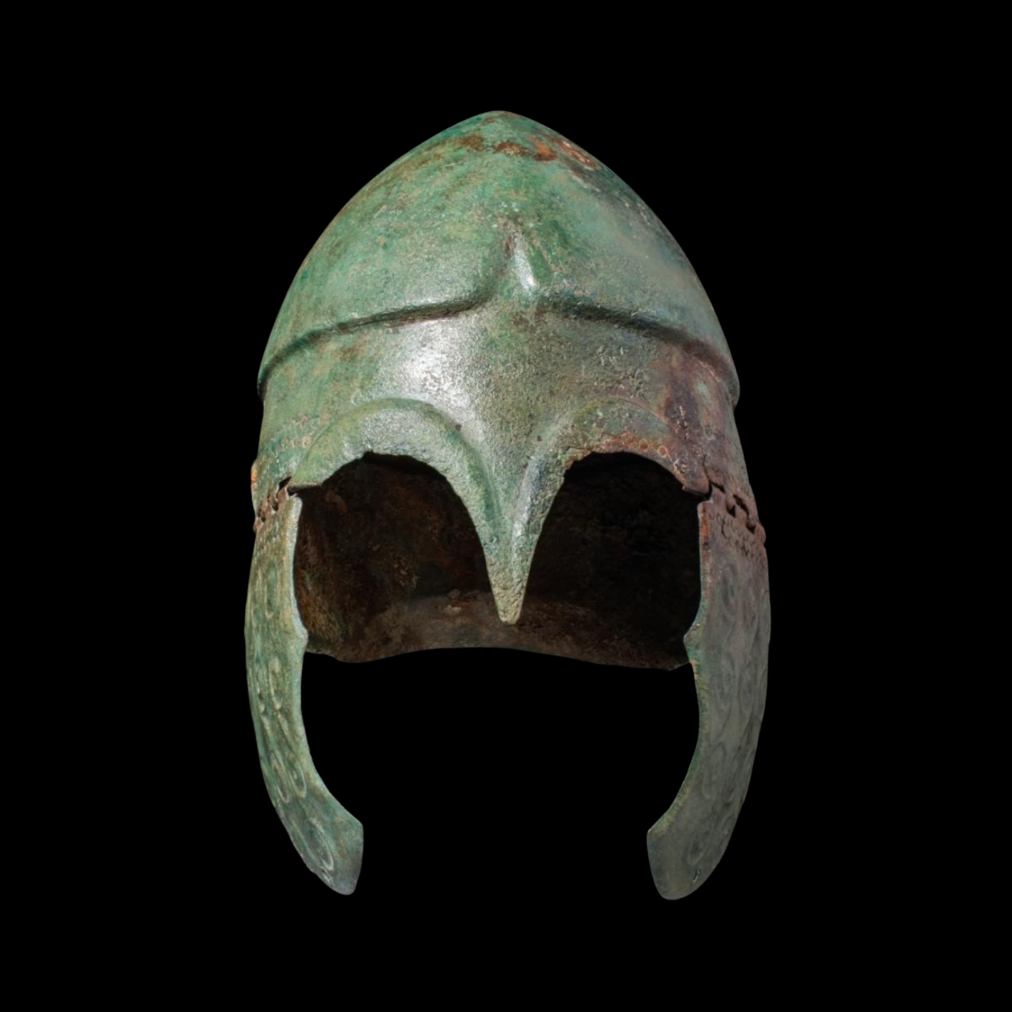 Chalcidian Bronze Helmet with Cheek Guards | 500–400 BC Greek Armor ...