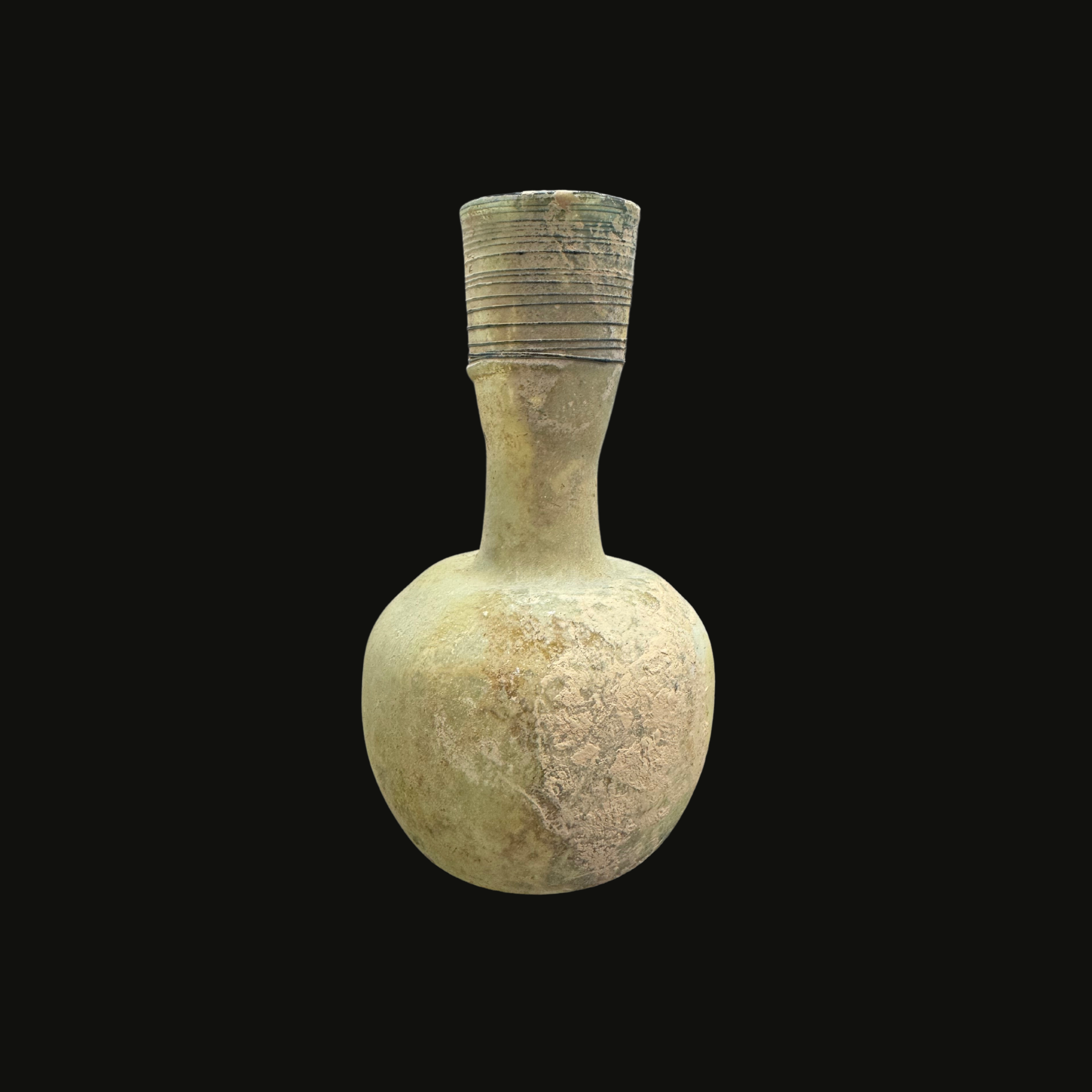 Ancient Roman Anointing Oil Bottle - Ubeidiya Biblical Artifact ...