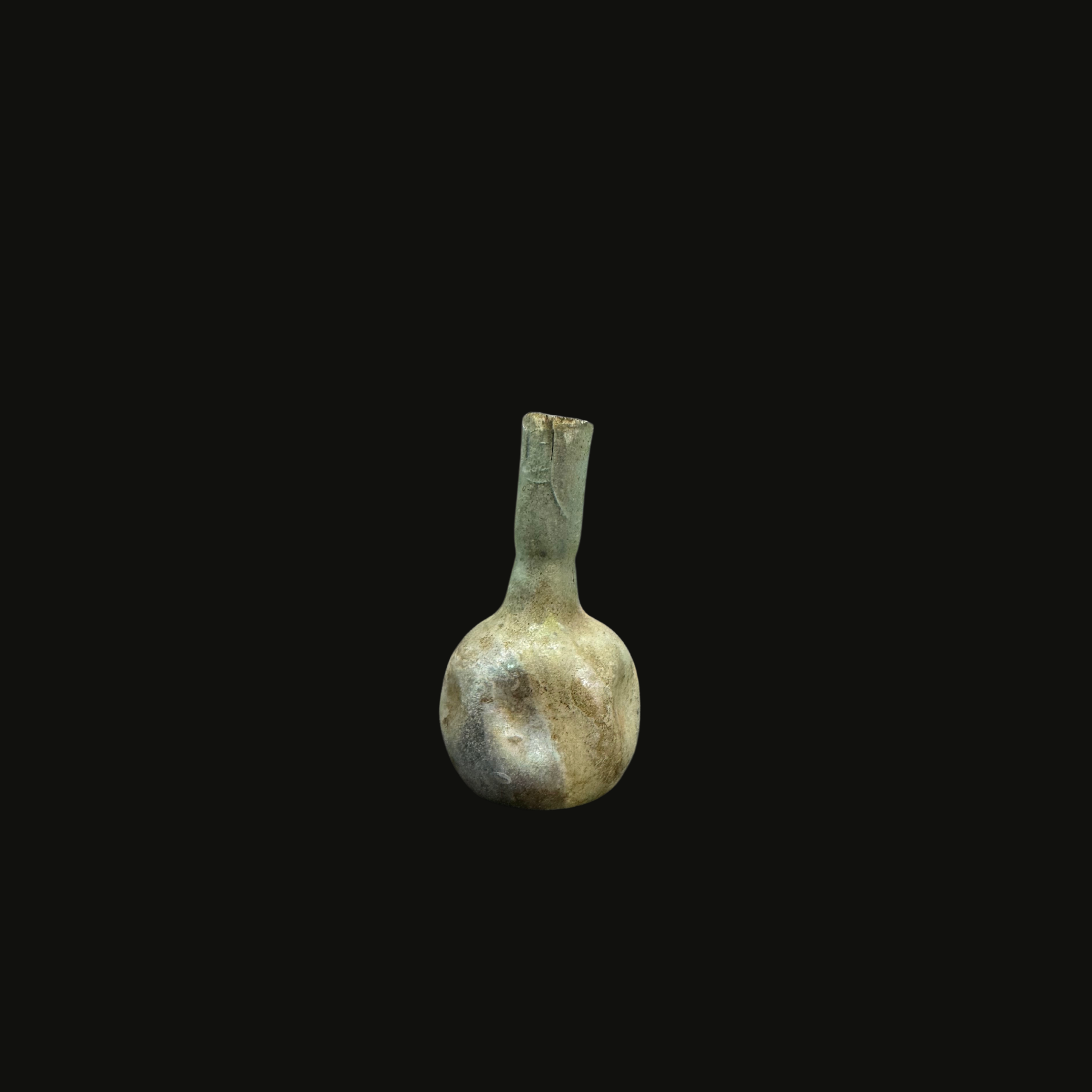 Ancient Roman Glass Anointing Oil Bottle - 1st Century Artifact ...